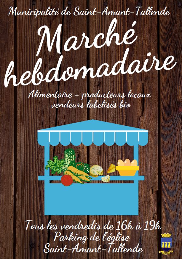 affiche marché | Ville de Saint-Amant-Tallende